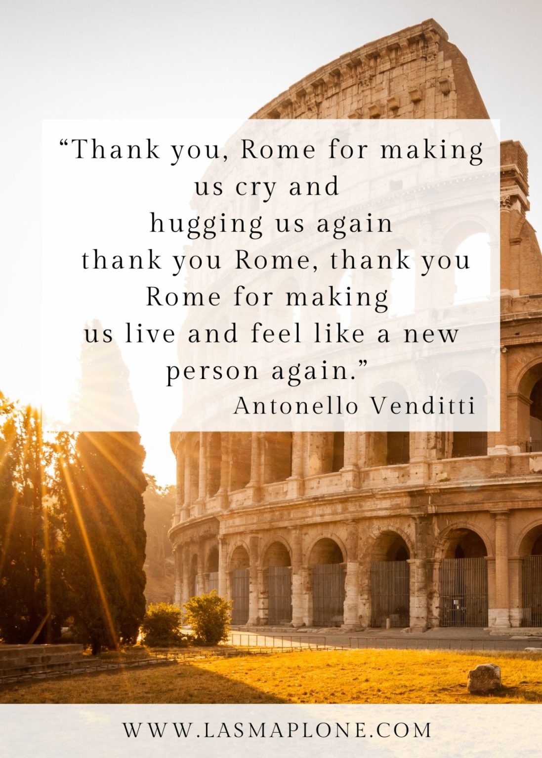 160+ Best Rome Quotes and Rome Instagram Captions - Lasma Plone